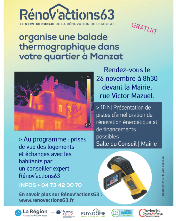 Balade thermographique à Manzat